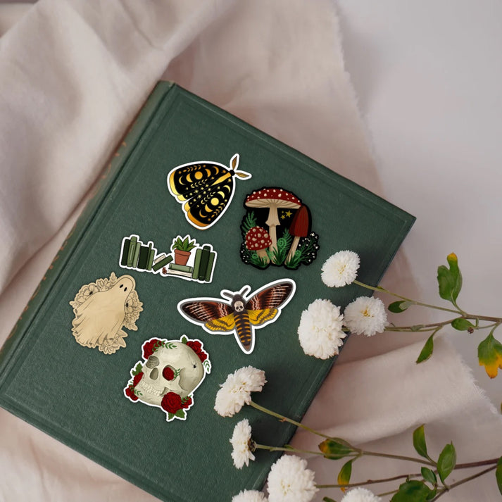 Dark Academia Sticker Pack | Spooky Stickers for Kindle – Serafine Art ...