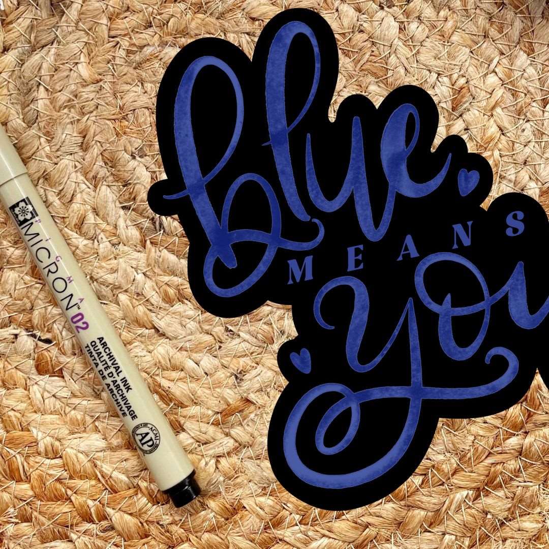 Zodiac Academy Quote Sticker | Blue Means You | Officially Licensed ...