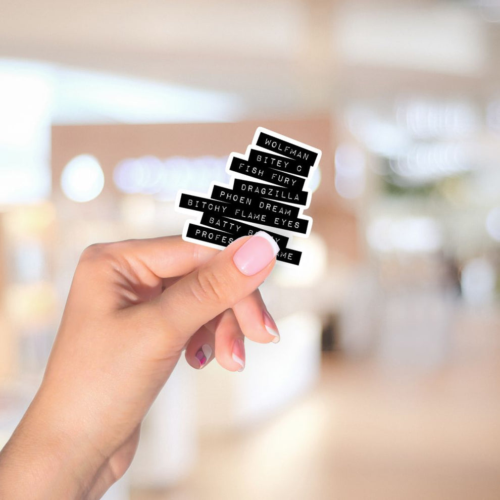 Zodiac Academy Seth's Nicknames Sticker - Officially Licensed ...